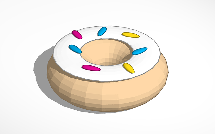 3D design donut - Tinkercad