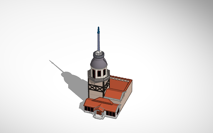 3D design Maiden's Tower (Kiz Kulesi) - Tinkercad