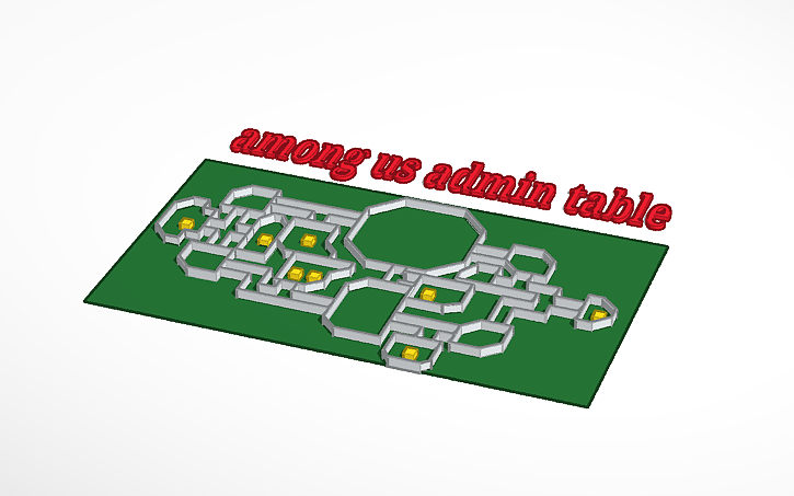 3D design among us admin table | Tinkercad