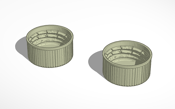 3D design Bottle Cap File - Tinkercad