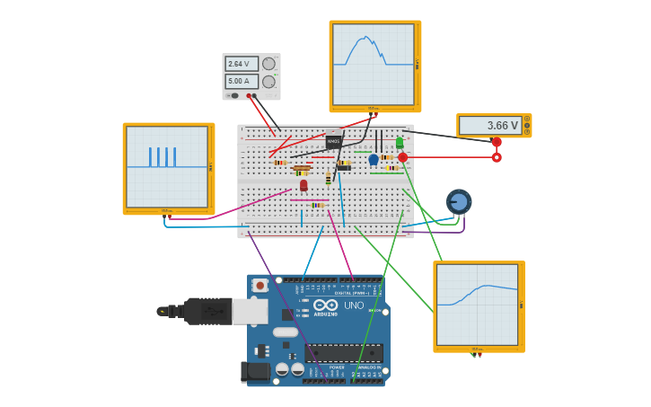 Circuit design Boost - Tinkercad