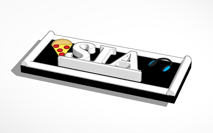 3D design Name tag - Sia | Tinkercad