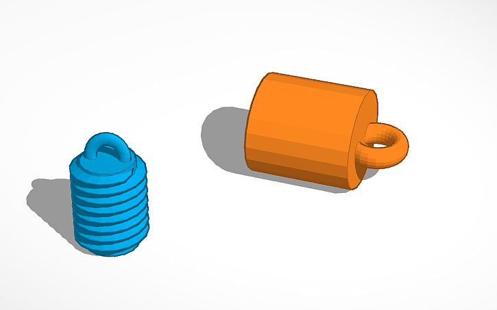 3D design Detachable Keychain | Tinkercad