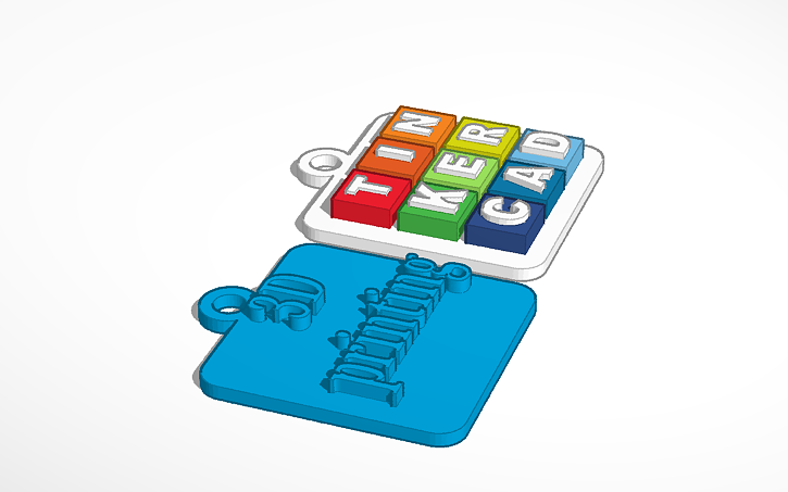 3D design keychains - Tinkercad