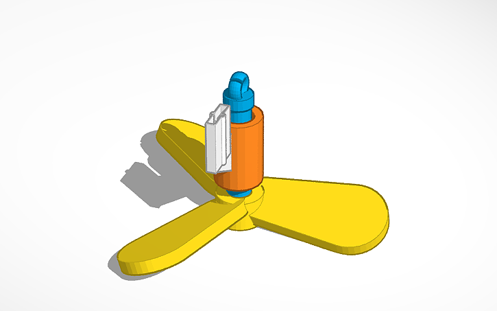 3D design 3 blade propeller - Tinkercad