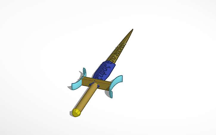 3D design Sword of Aeneas - Tinkercad