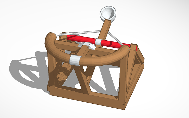 3D design catapult - Tinkercad