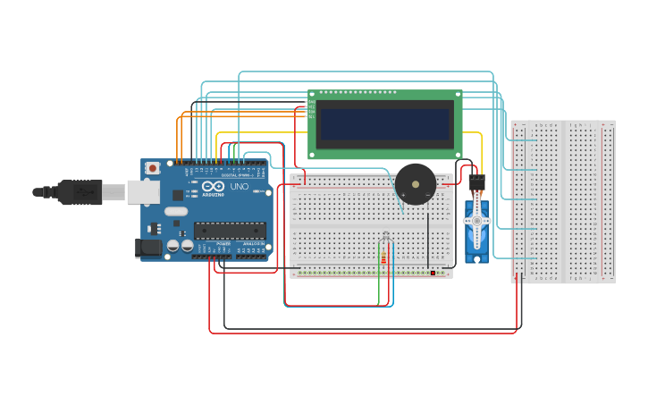 Circuit design Copy of RFID Door Lock - Tinkercad