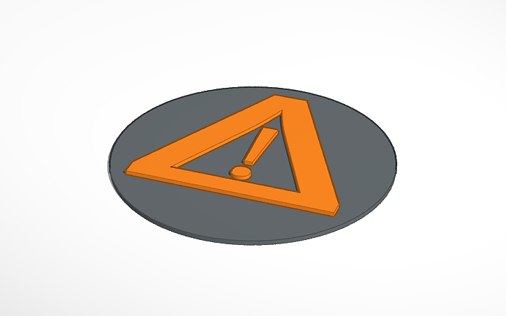 3D design MISC - Warning - Tinkercad