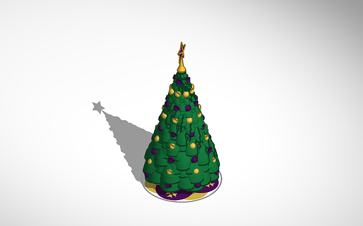 3D design Christmas Tree - New Dunkirk Square - Tinkercad