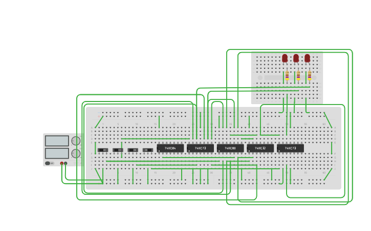 Circuit Design 3 Bit Sync Up Down Counter Tinkercad