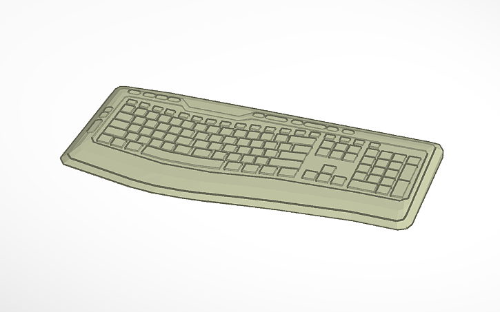 3D design Logitech Keyboard + Spacebar Clicker - Tinkercad