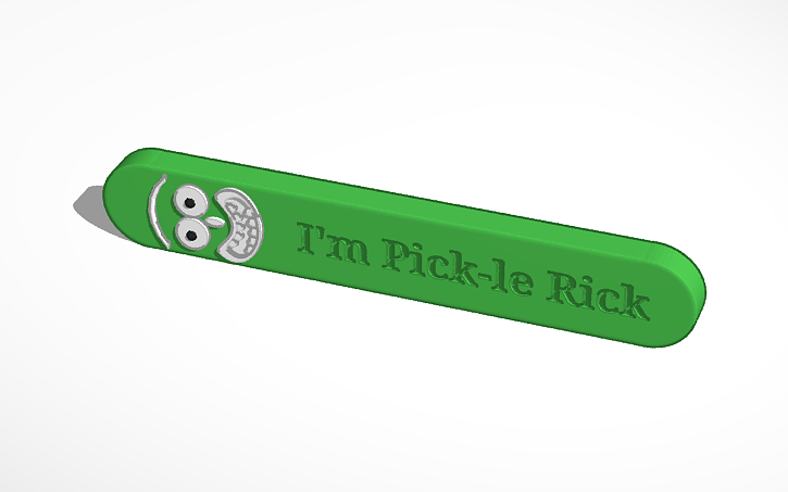 3D design Pick-le Rick Pick Handle (Southord Sleeve) - Tinkercad