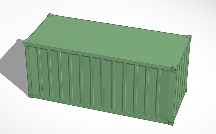 3d Design Container 20pied Ech 1 35 Tinkercad
