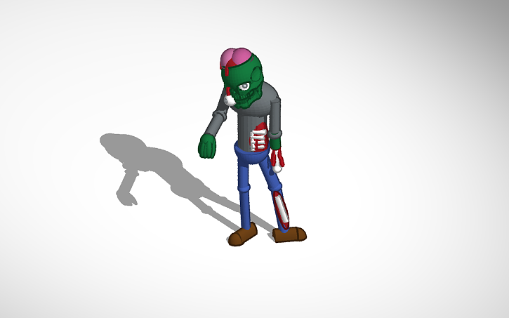3D design ZOMBIE - Tinkercad