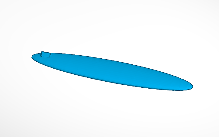3D design surf board - Tinkercad