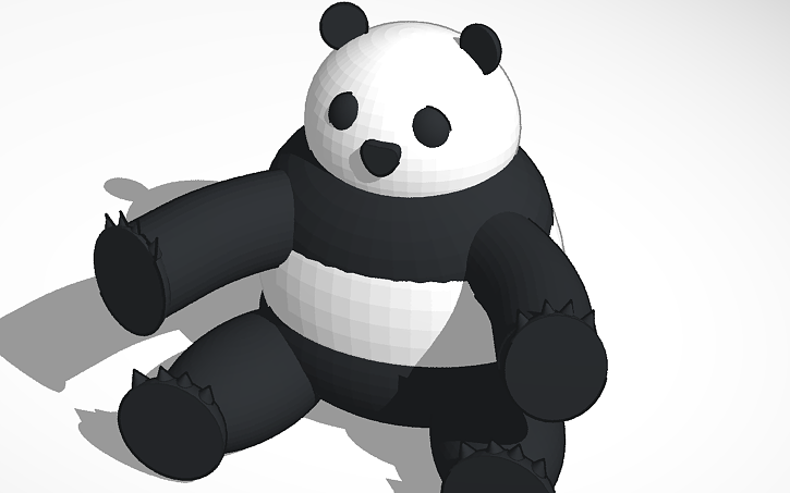 3D design Panda - Tinkercad
