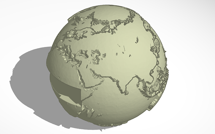 3D design Starkiller base (Earth) - Tinkercad