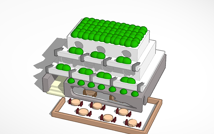 3D design Arosa restaurant concept | Tinkercad