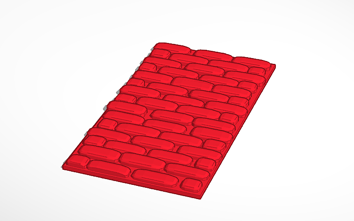 3D design Stone Wall - Tinkercad