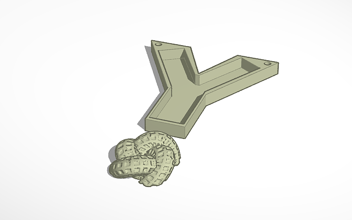 3D design Y-knot | Tinkercad