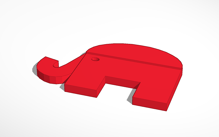 3D design Elephant - Tinkercad