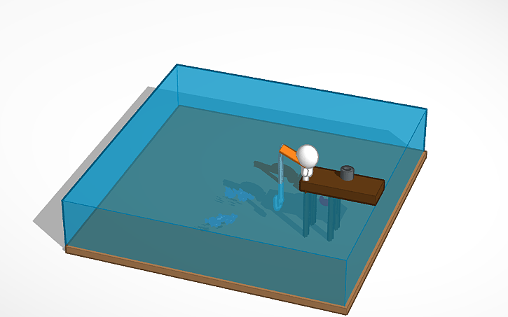 3D design fishing - Tinkercad