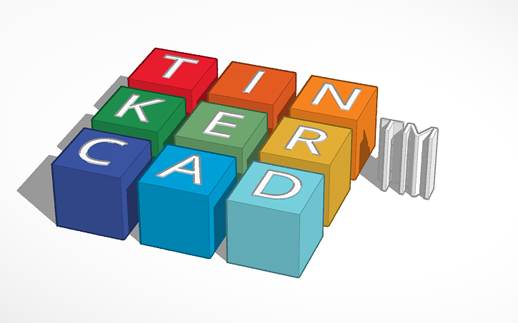 3D design TINKERCAD™ Logo - Tinkercad