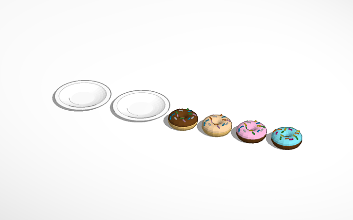 3D design Miniature Set | Tinkercad