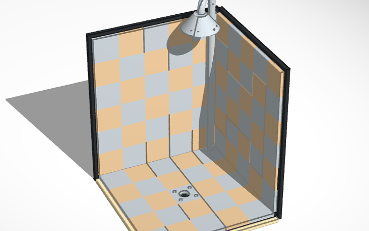 3D design Shower - Tinkercad