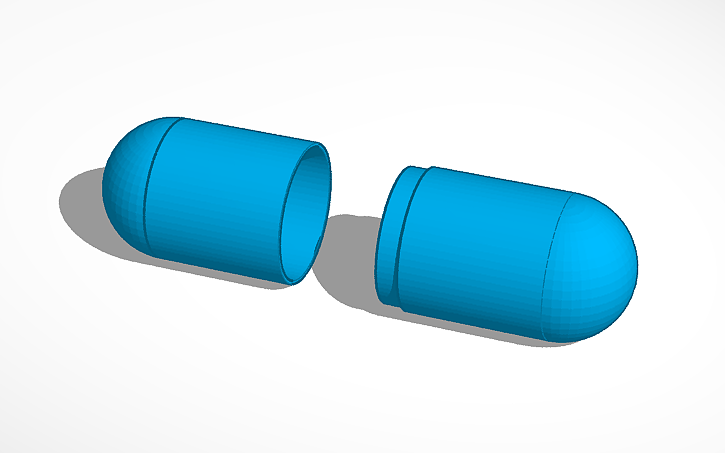 3D design Capsule design - Tinkercad