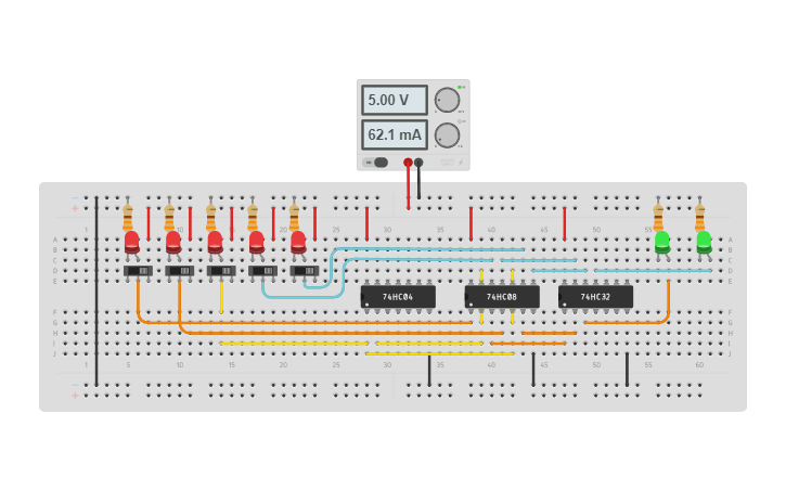 Circuit design 2to1 | Tinkercad