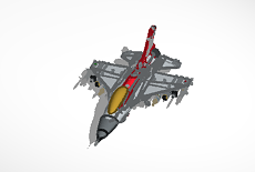 3D design fighter jet | Tinkercad