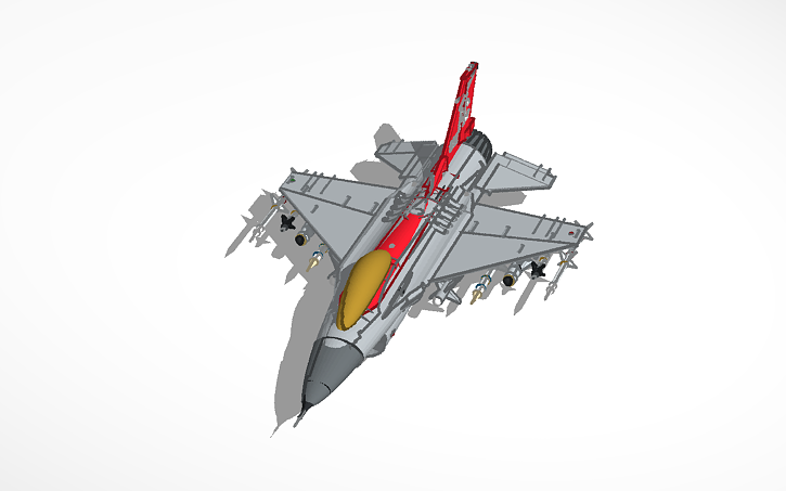 3D design fighter jet - Tinkercad