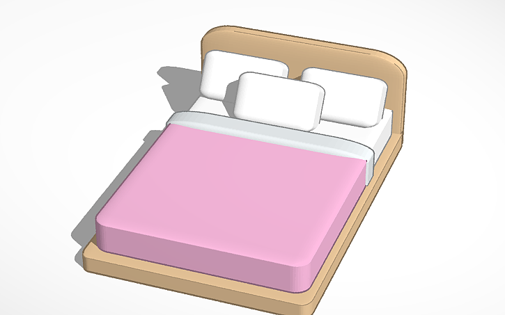 3D design bed - Tinkercad