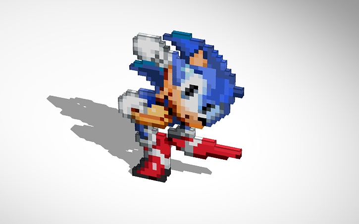 3D design Pixel Art - Tinkercad