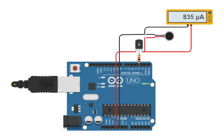 Circuit design Sensor getar - Tinkercad Circuit design Sensor getar - Tinkercad