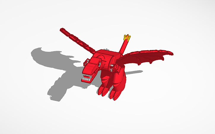 3D design Slightly Angry Dragon - Tinkercad