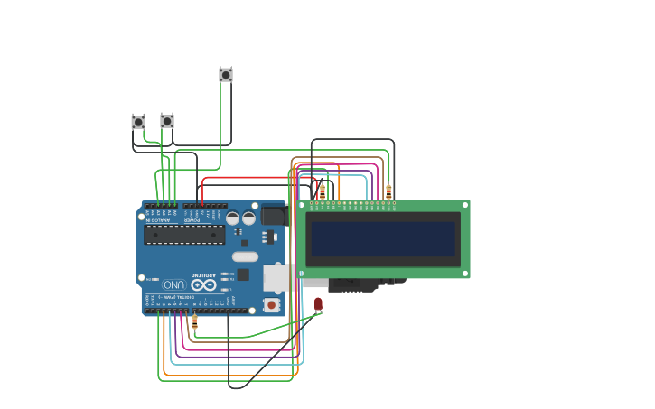 Circuit design Prova com senha - Tinkercad