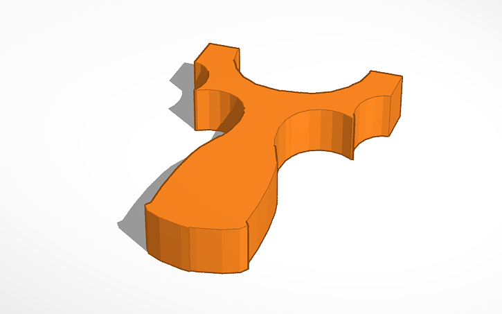 3D design slingshot - Tinkercad