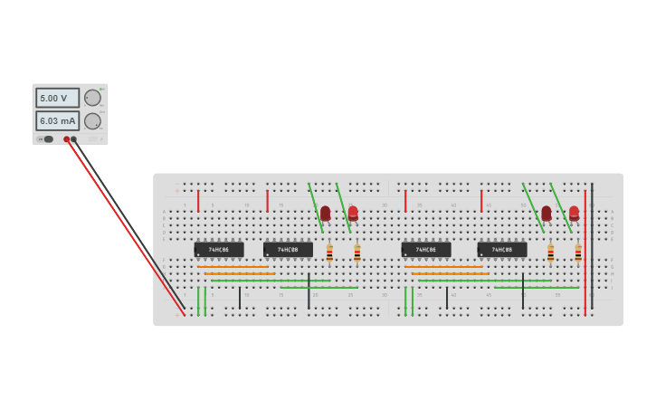 Circuit Design Lab 4 Half Adder Circuit Tinkercad