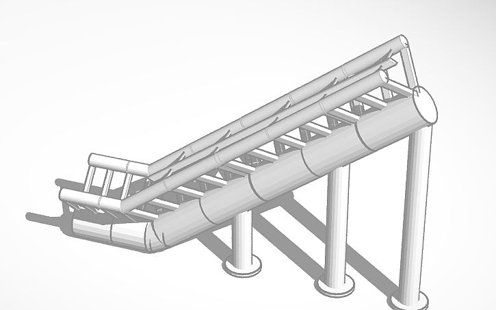 3D design optakelings lift achtbaan - Tinkercad