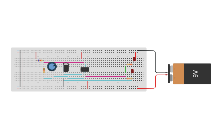 Circuit Design Luces De Velocidad Variable Con Circuito Integrado 555