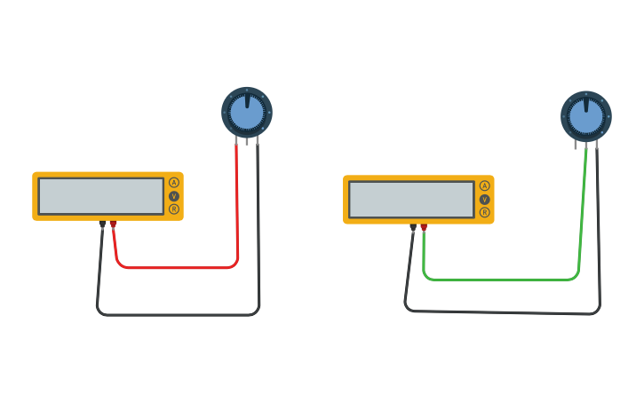 Circuit design Circuito 7. POTENCIOMETRO SIN ARDUINO | Tinkercad
