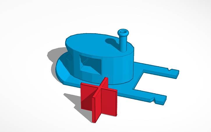3D design paddle boat - Tinkercad