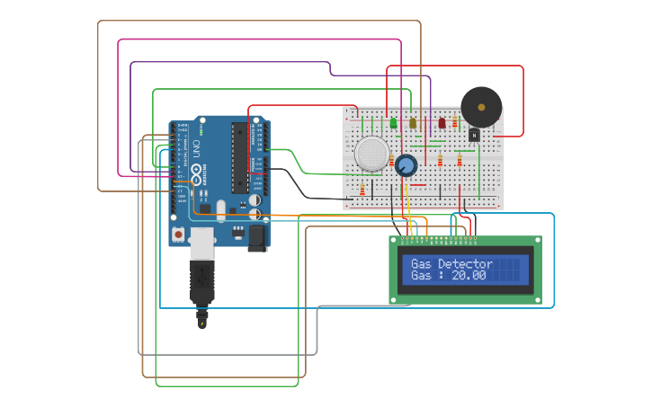 Circuit design Gas | Tinkercad