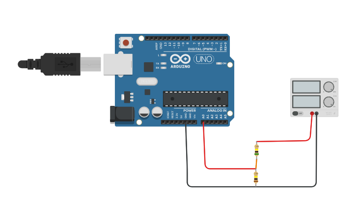 Circuit design voltage - Tinkercad