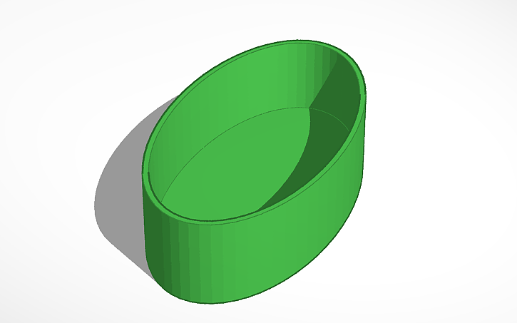 3D design Oval Box Base - Tinkercad