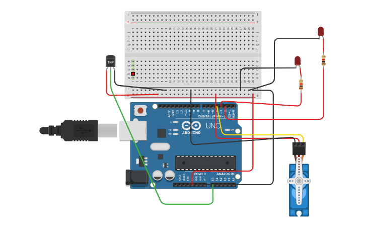 Circuit design Faraday Project - Tinkercad