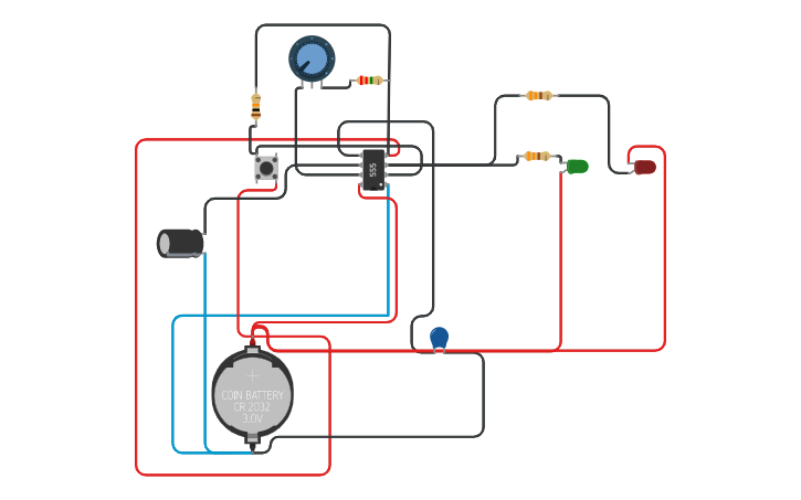 Circuit Design Таймер Tinkercad
